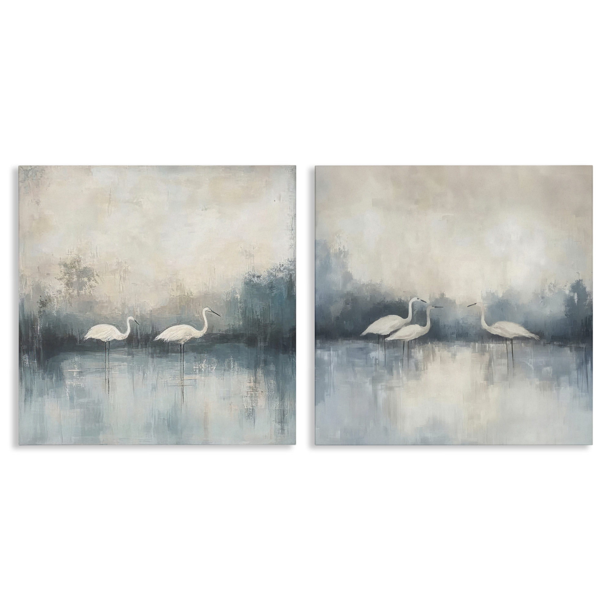 Dovecove Still Waters And Soft Wings 2pc Canvas Set, design by Mona ...