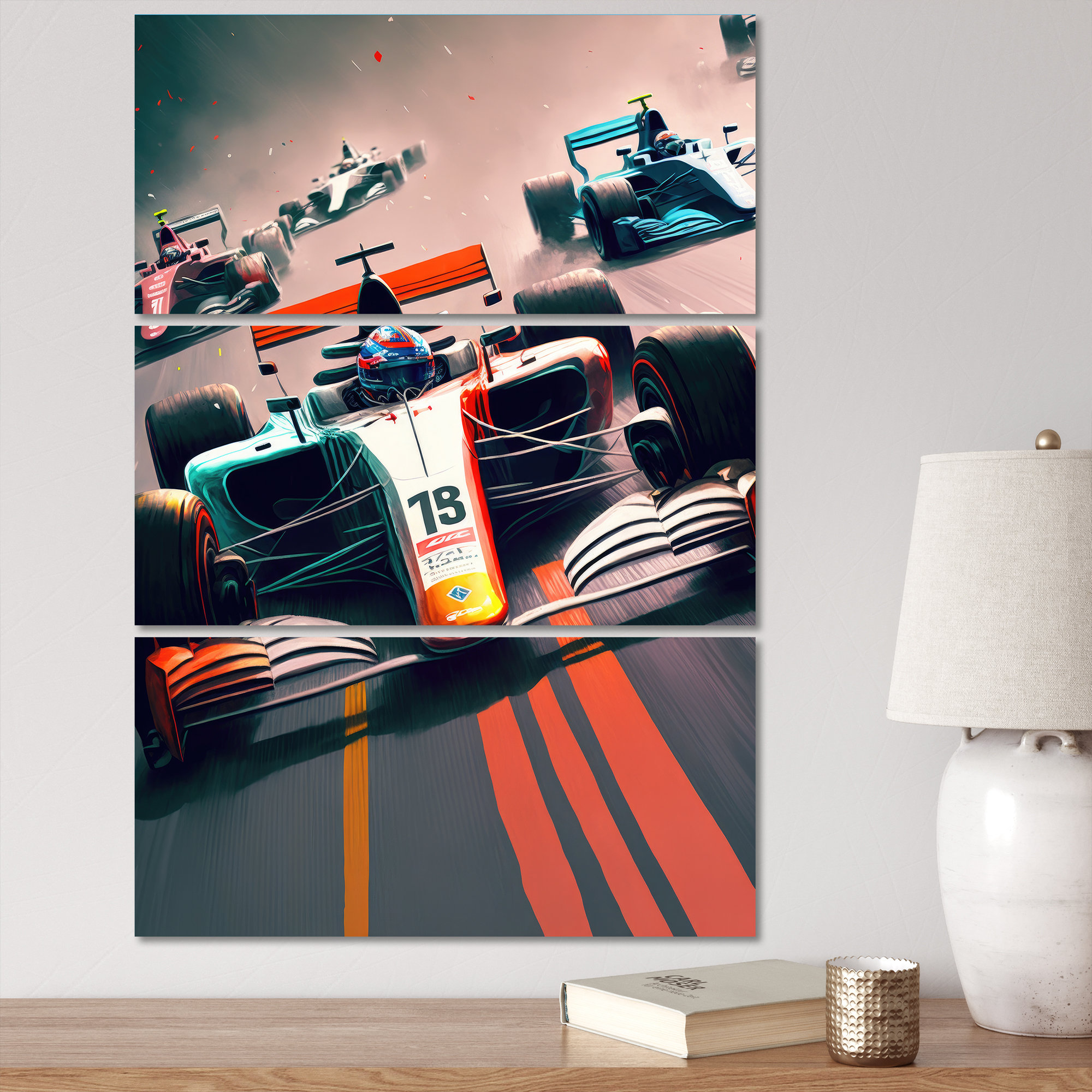 17 Stories Elfetie " Formula Car Racing VII " 3 - Pieces - Wayfair Canada