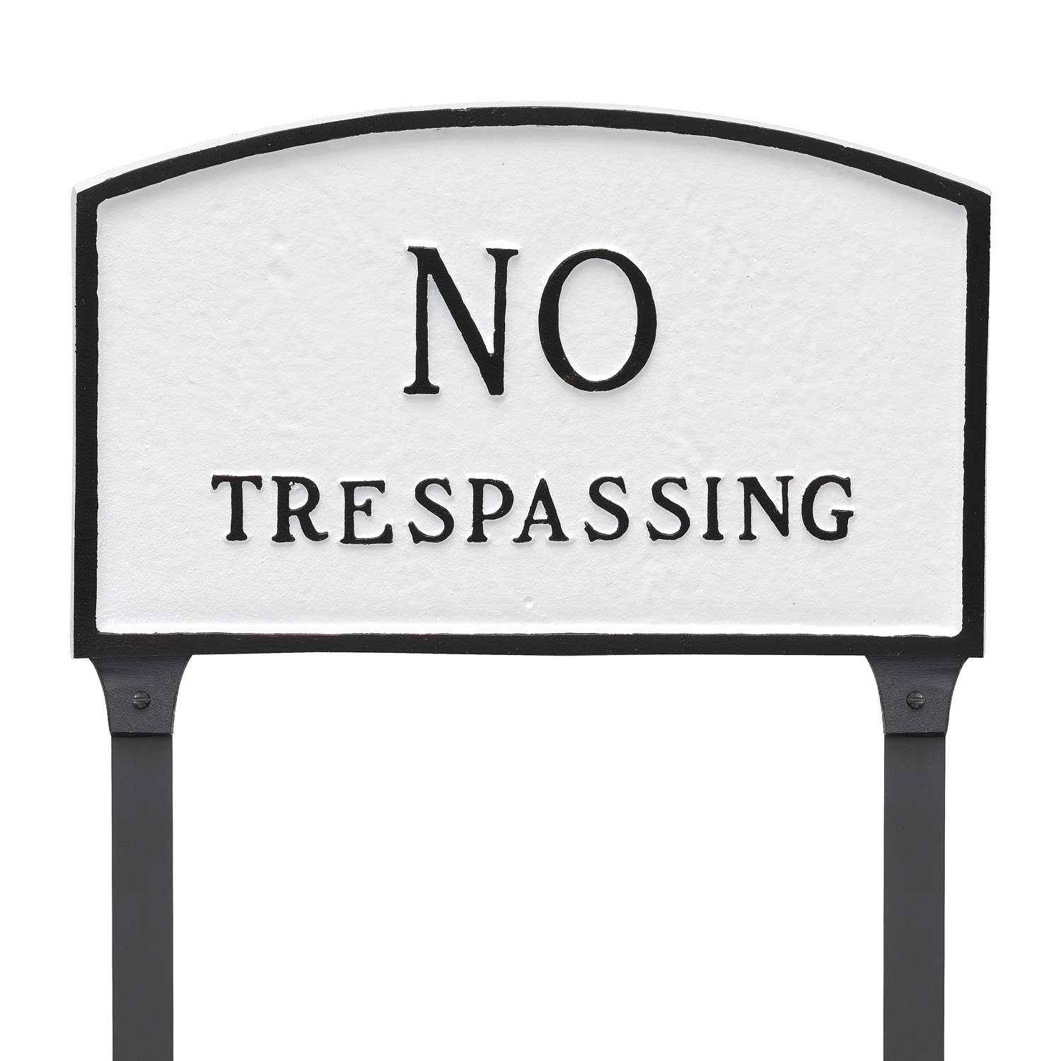 Montague Metal Products Inc. No Trespassing Statement Garden Sign ...