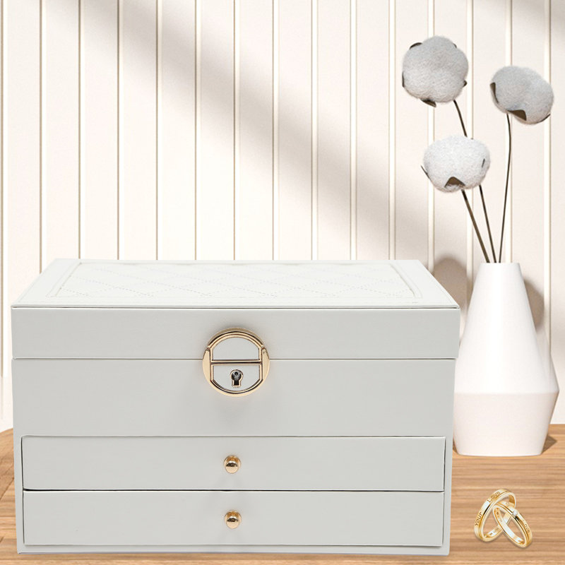 Mercer41 3-layer Jewelry Watch Organizer Box & Reviews | Wayfair