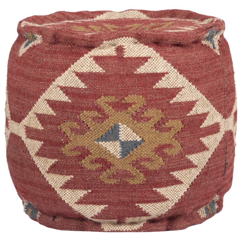 Union Rustic Adkisson Handmade Wool And Jute Pouf | Wayfair
