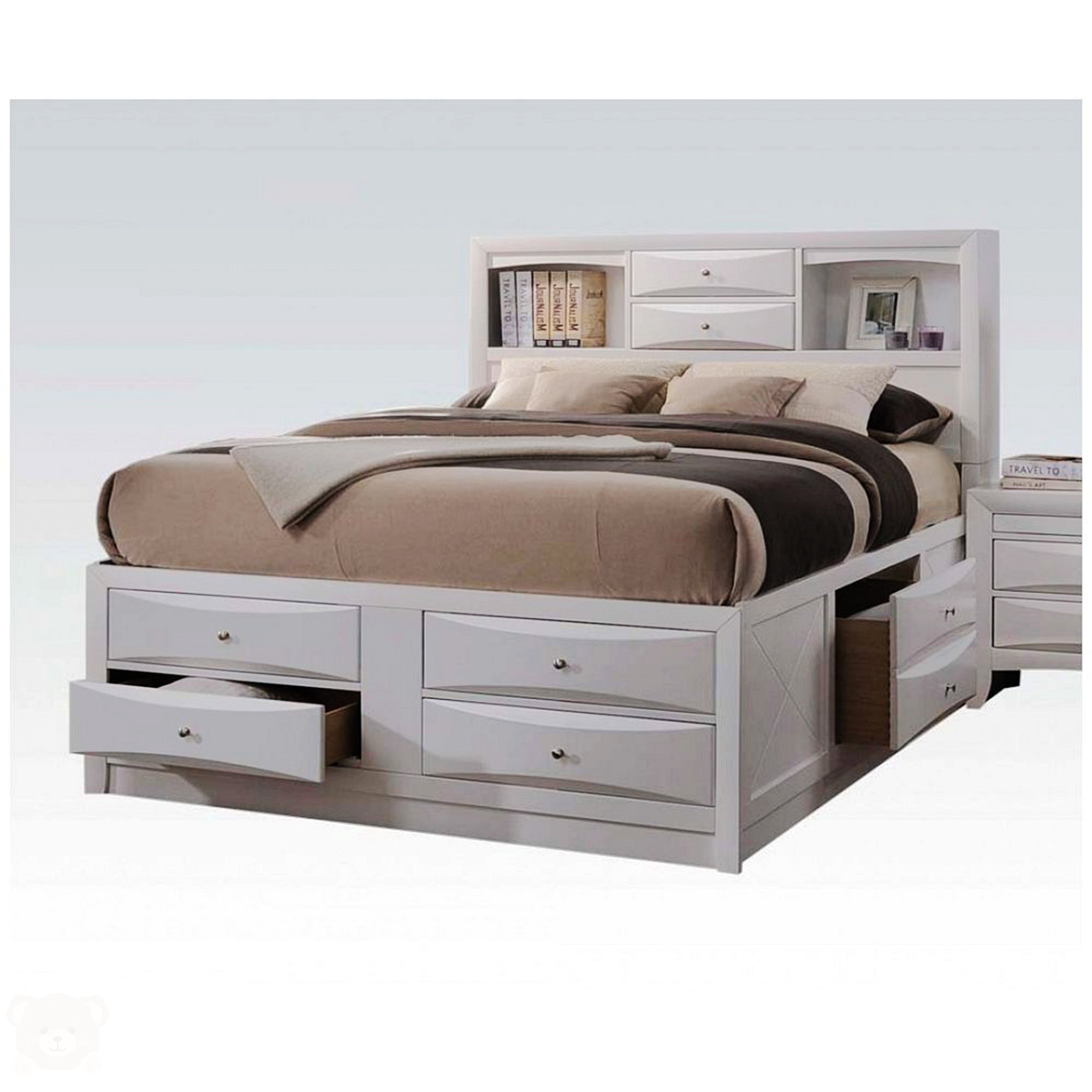 Red Barrel Studio® Nane Full Bed In White 21710F | Wayfair