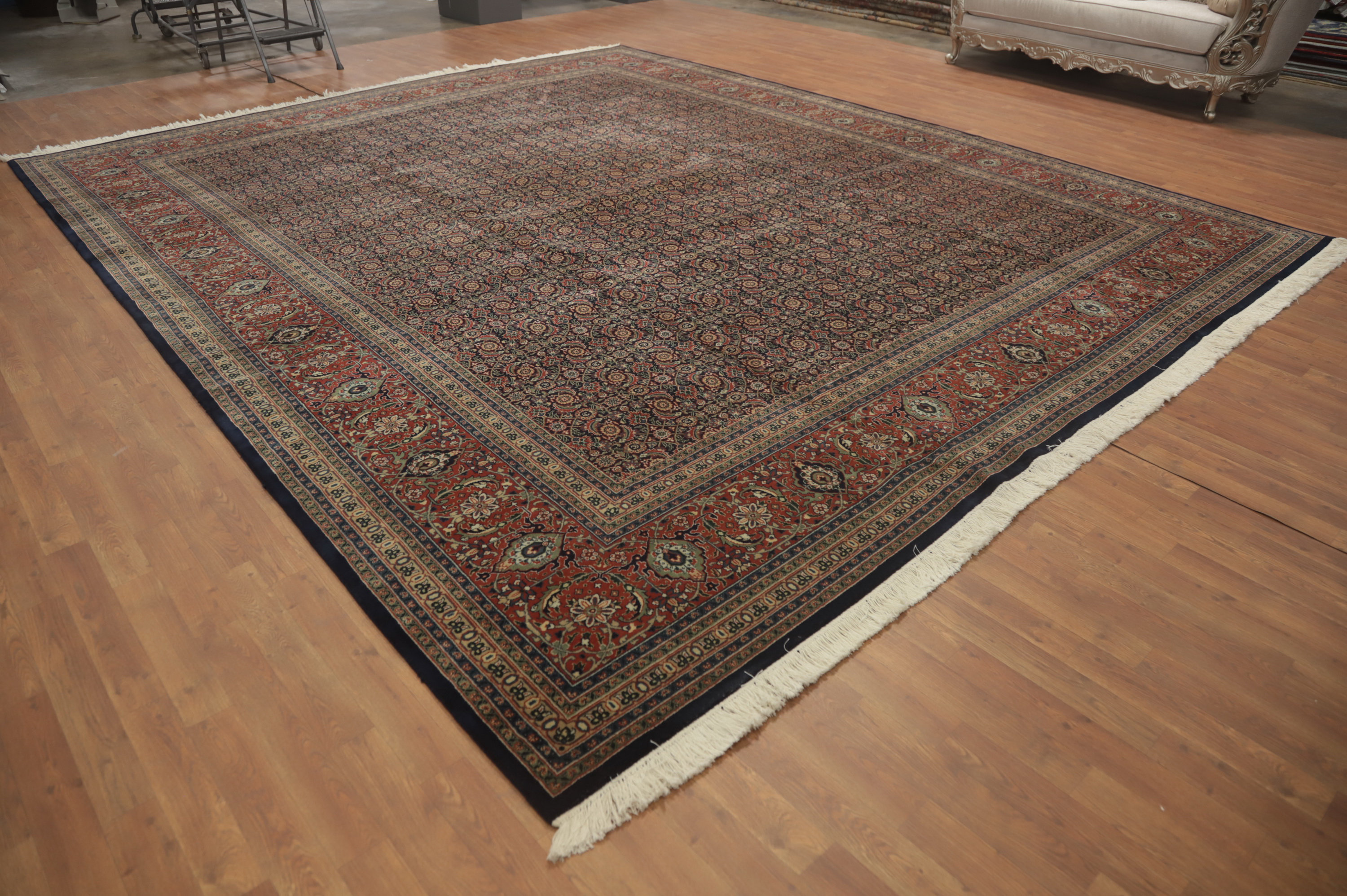 Isabelline Vegetable Dye Traditional Large Rug 12x14 | Wayfair