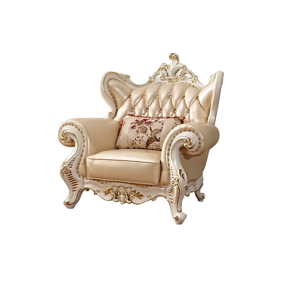Romero European Country Luxury Chair 50.3'' Wide Tufted Armchair | Wayfair