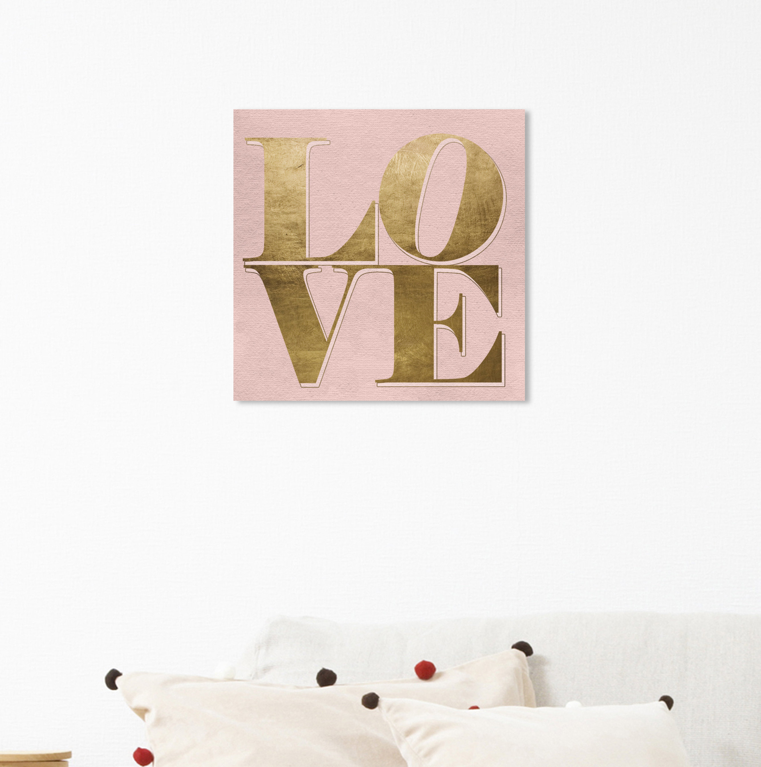 Willa Arlo™ Interiors Damilola Typography 'Build on Love Champagne ...