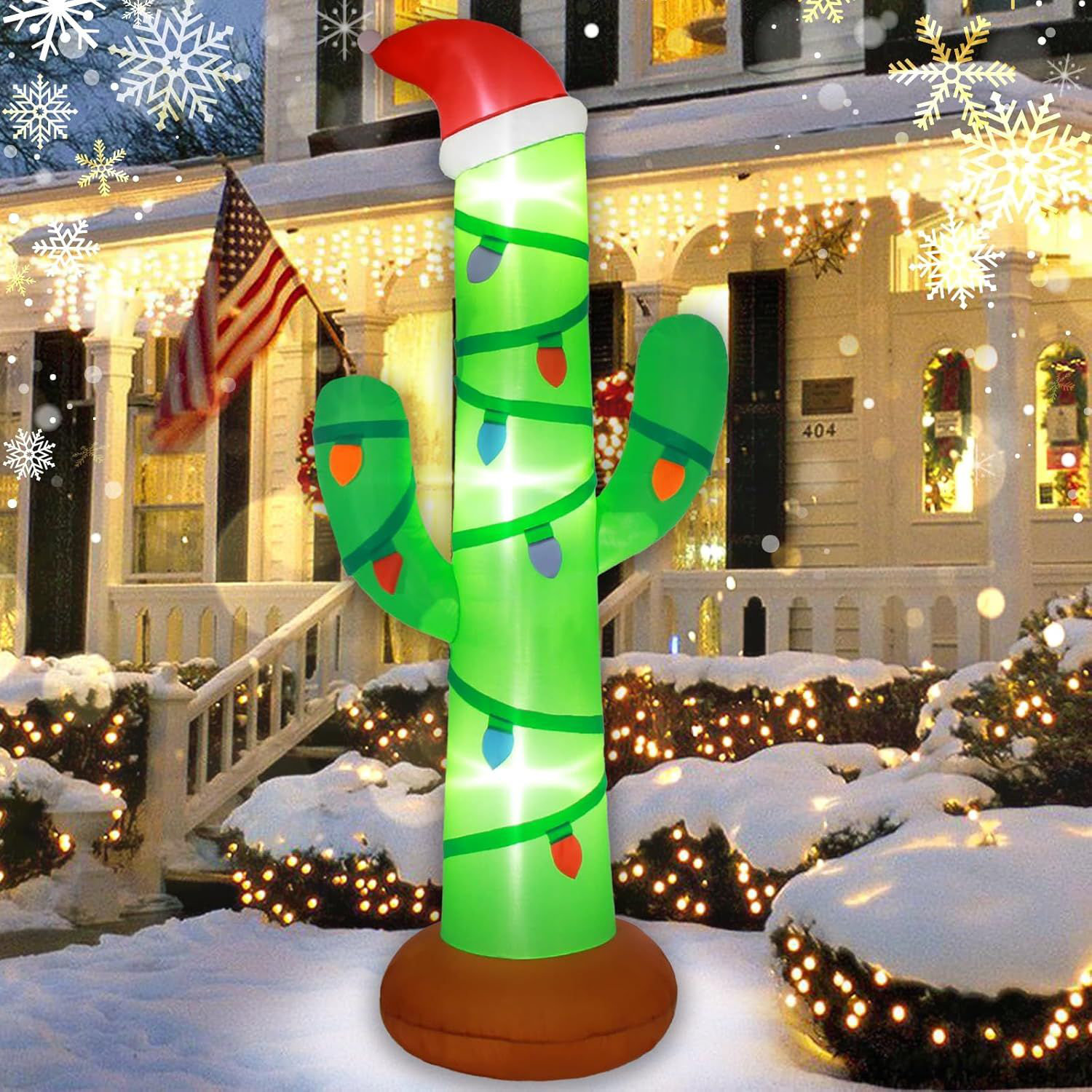 Bay Isle Home™ Inflatable Christmas Decorations Outdoor Yard Blow Up ...