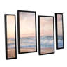 Highland Dunes 'Heavy Seas at Sunset' 4 Piece Framed Painting Print on ...