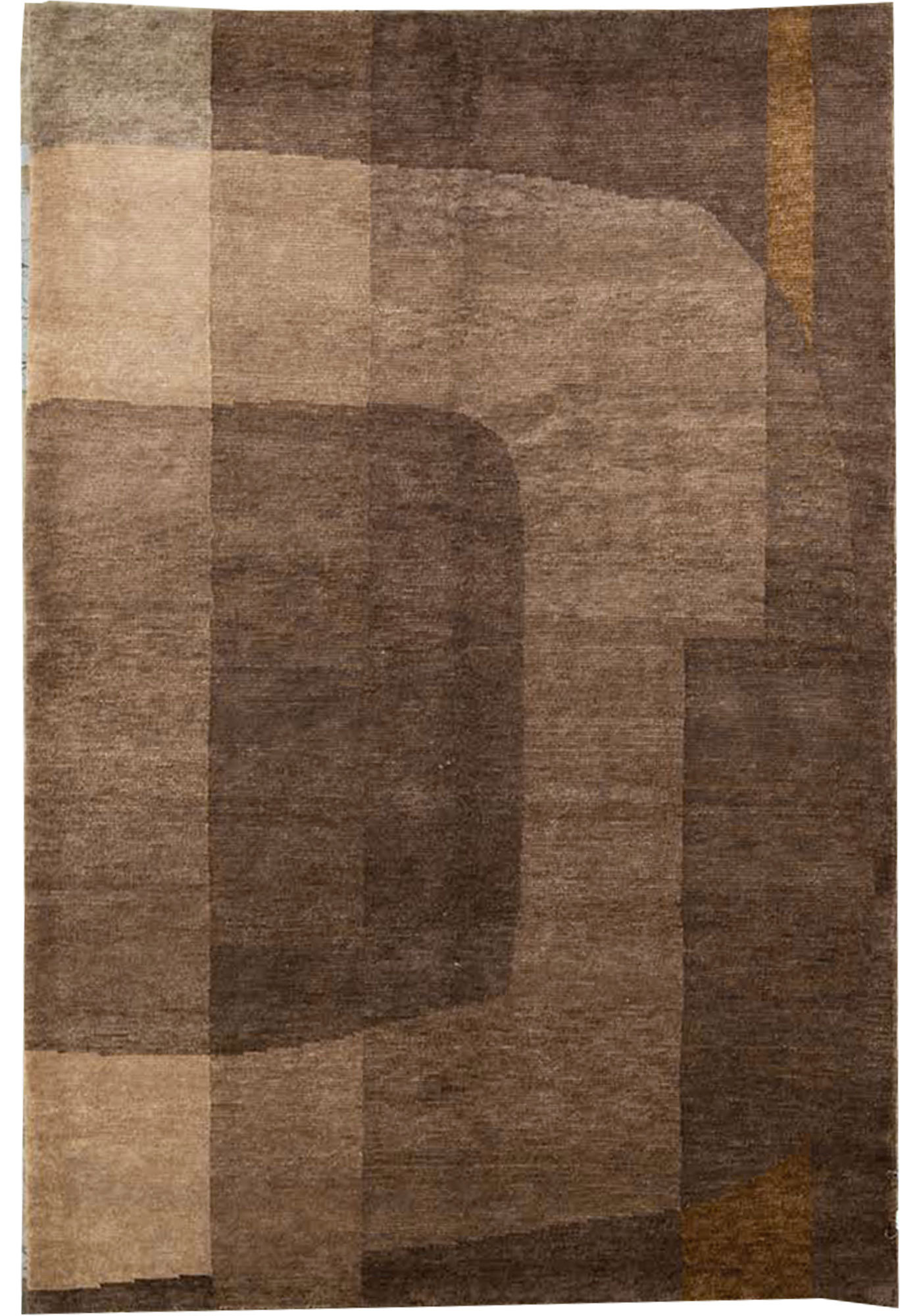 Bokara Rug Co., Inc. Hand-Knotted High-Quality Brown and Multi-Colored ...
