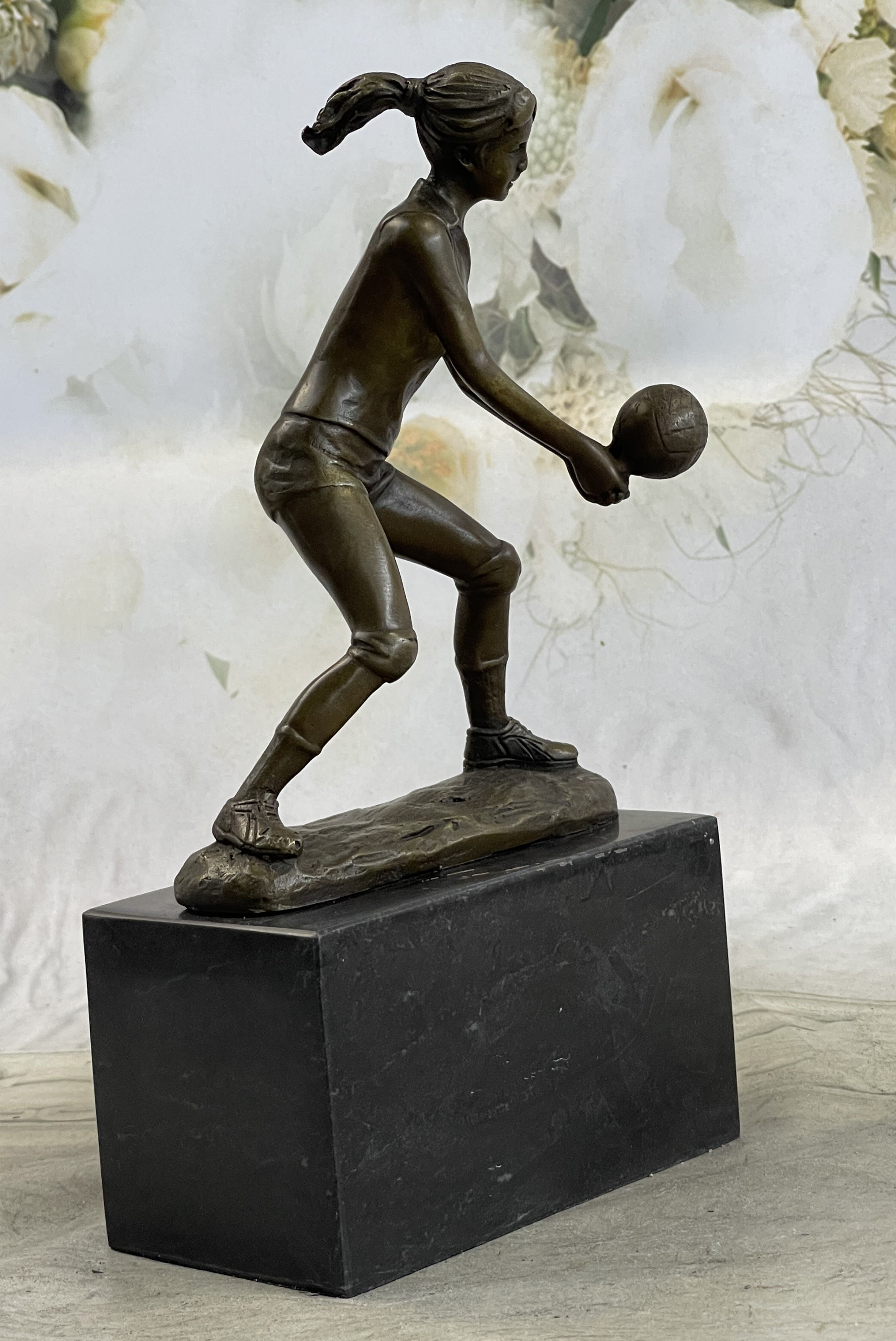 Red Barrel Studio® Shaylon Girl Volleyball Olympic Sport Game Bronze ...