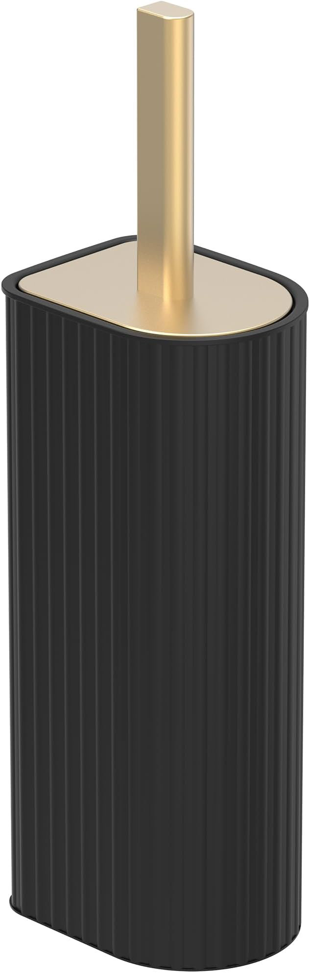 Acento Tall Metal Toilet Brush with Arched Reeding Holder and Removable ...