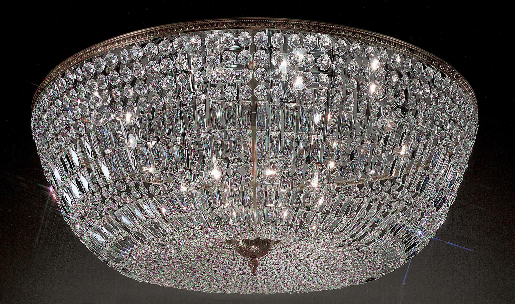 Classic Lighting Crystal Baskets 20-Light Semi-Flush Mount | Wayfair