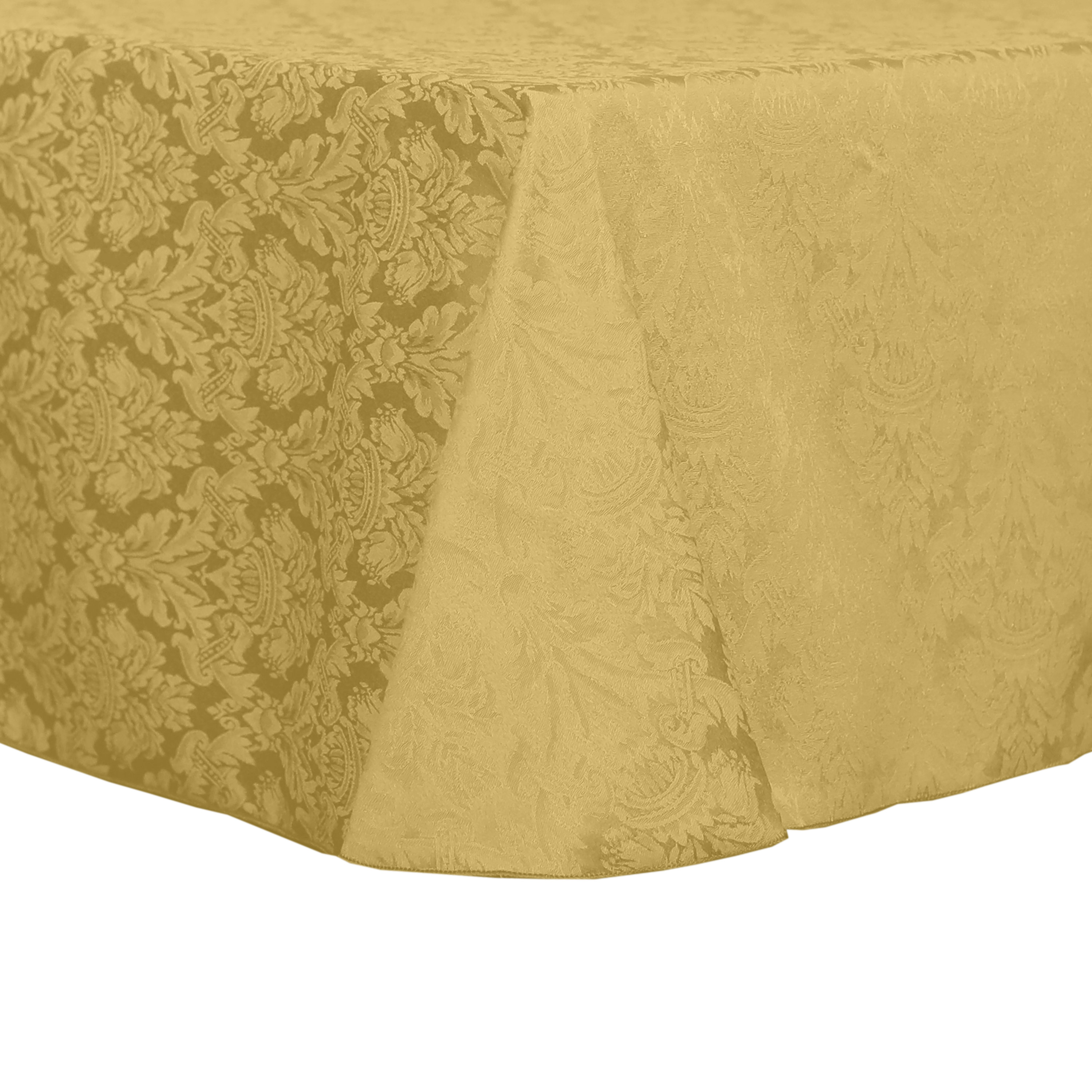 Ultimate Textile - Damask Saxony Tablecloth - Scroll Jacquard Design ...