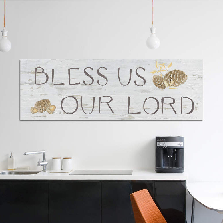 East Urban Home 'Beautiful Bounty Sign II' Textual Art on Canvas | Wayfair