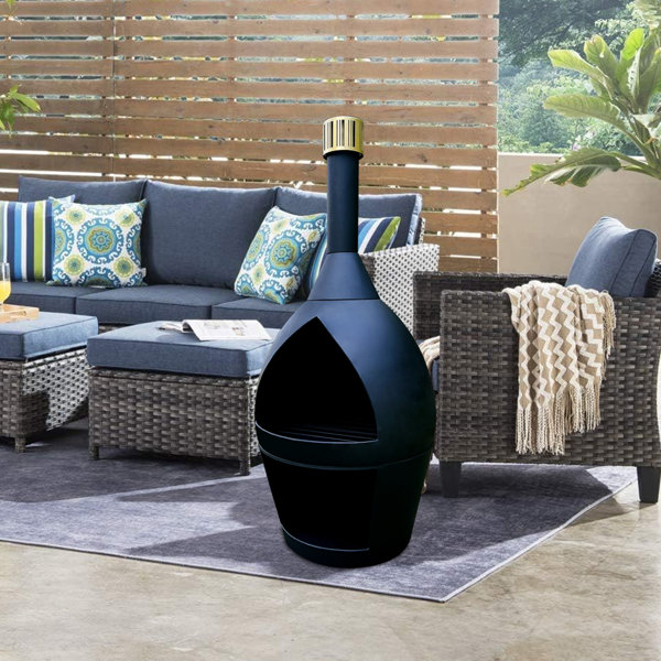 Red Barrel Studio® Bridgitte 55.11'H" Iron Outdoor Chiminea - Wayfair ...