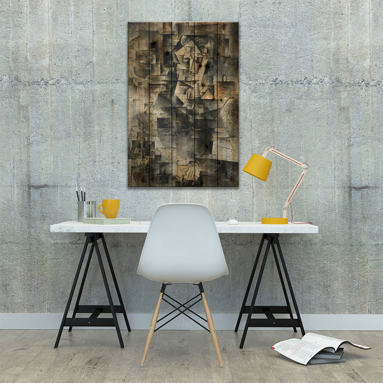 Loon Peak® Portrait Of Daniel-Henry Kahnweiler On Wood by Pablo Picasso ...