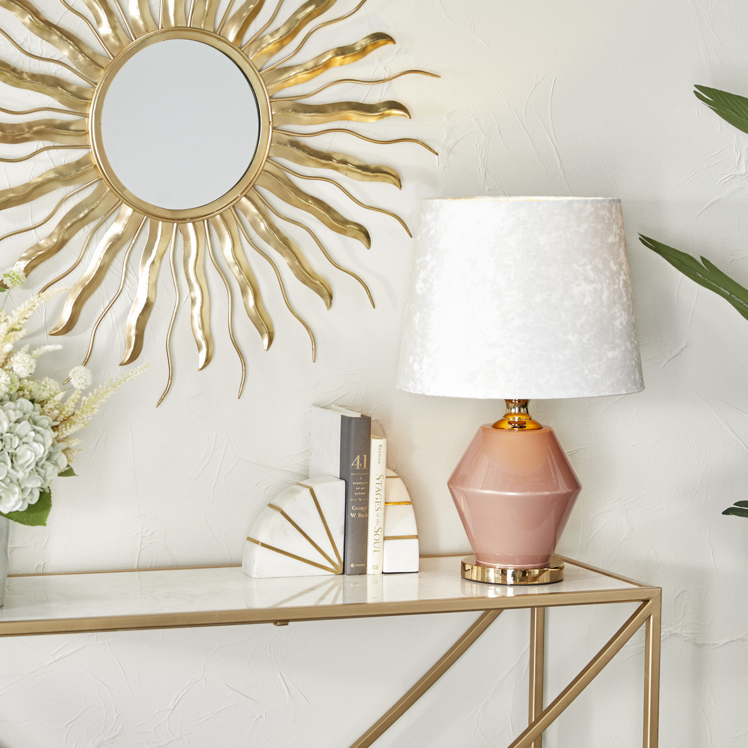 Corrigan Studio® Cole And Grey Glam Polyester Table Lamp | Wayfair