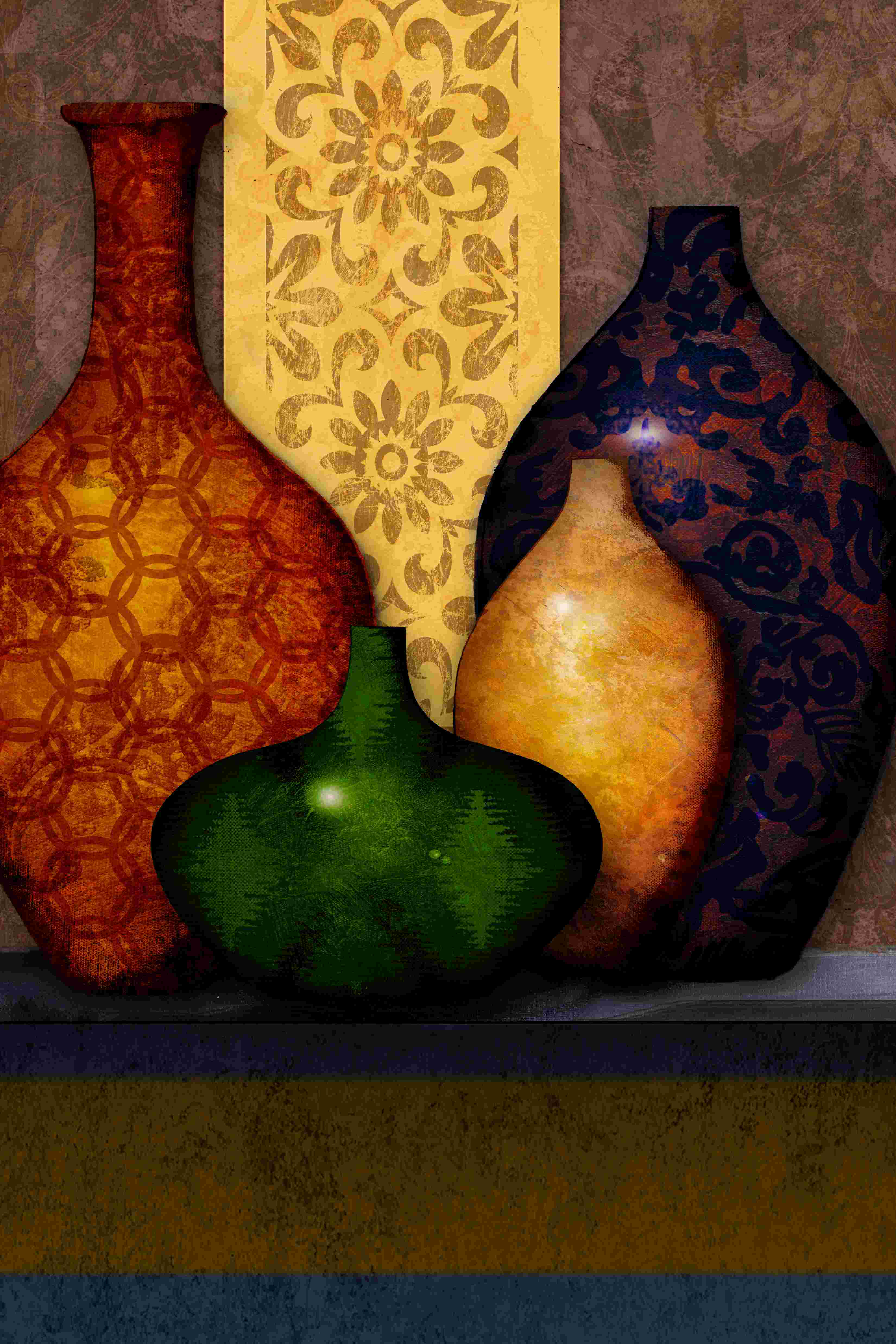 Winston Porter Ikat Pots 4 - Wayfair Canada