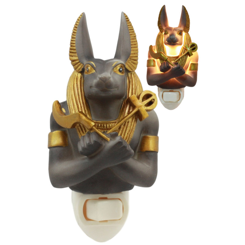 Trinx Jurrit Ancient Egyptian Gods and Rulers LED Wall Plug-In Night ...