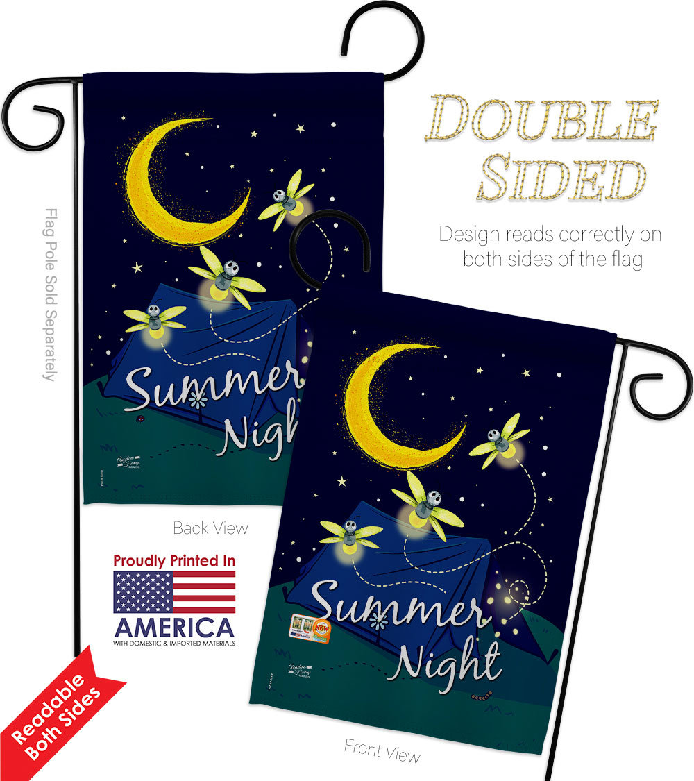 Angeleno Heritage Summer Fireflies Garden Flag Set Camping Outdoor 13 ...