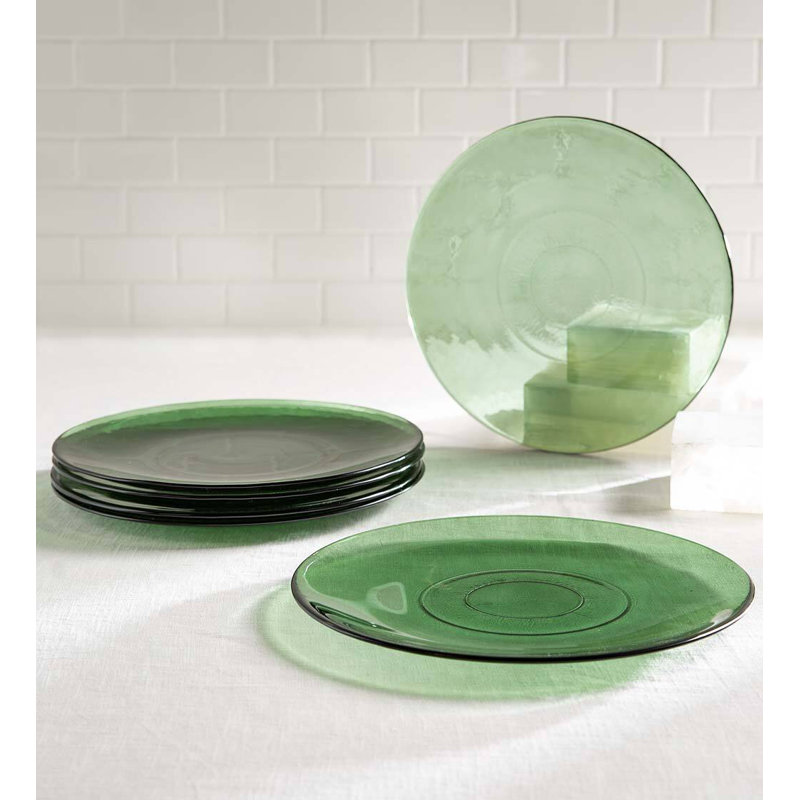 VivaTerra Recycled Glass Dinner Plates & Reviews | Wayfair