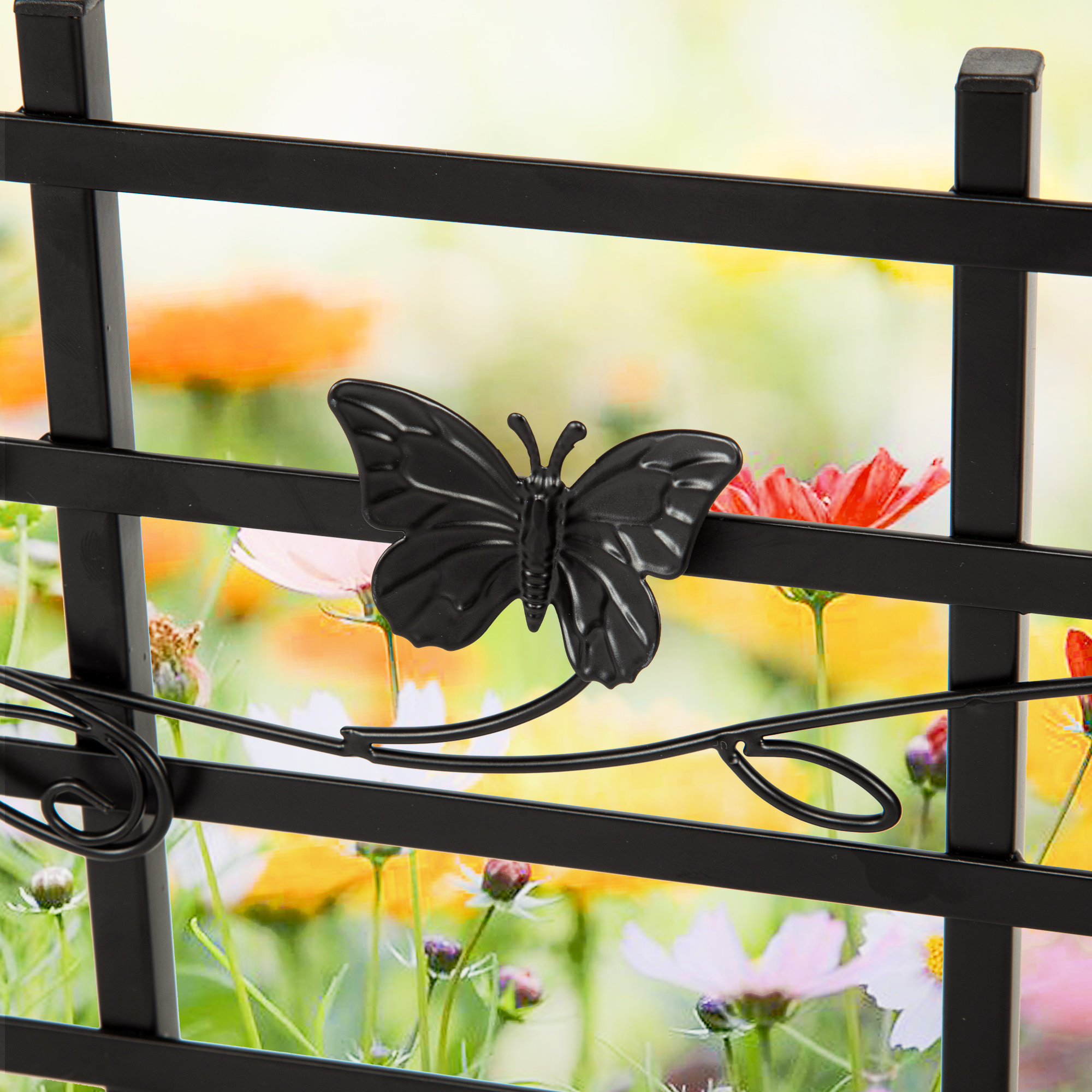 gaomon 1 ft. H x 2 ft. W Metal Fence Panel | Wayfair