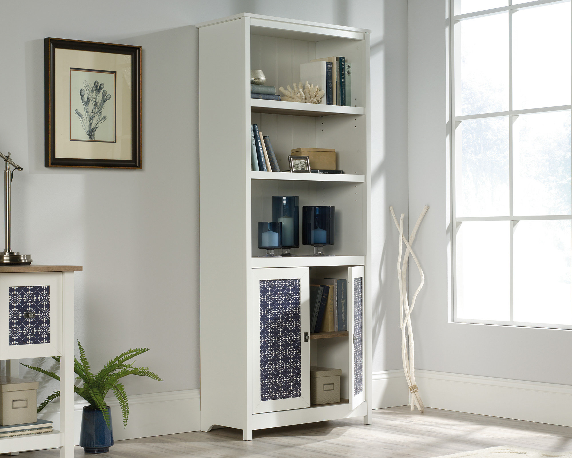 Lark Manor™ Ismay Cottage Road Library With Doors | Wayfair
