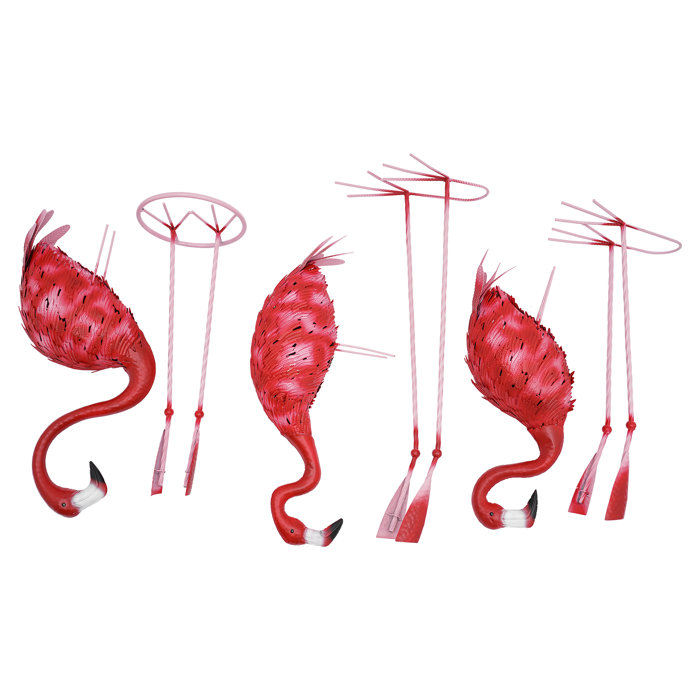 Bayou Breeze Antavious 3 Piece Birds Metal Garden Statue Set | Wayfair