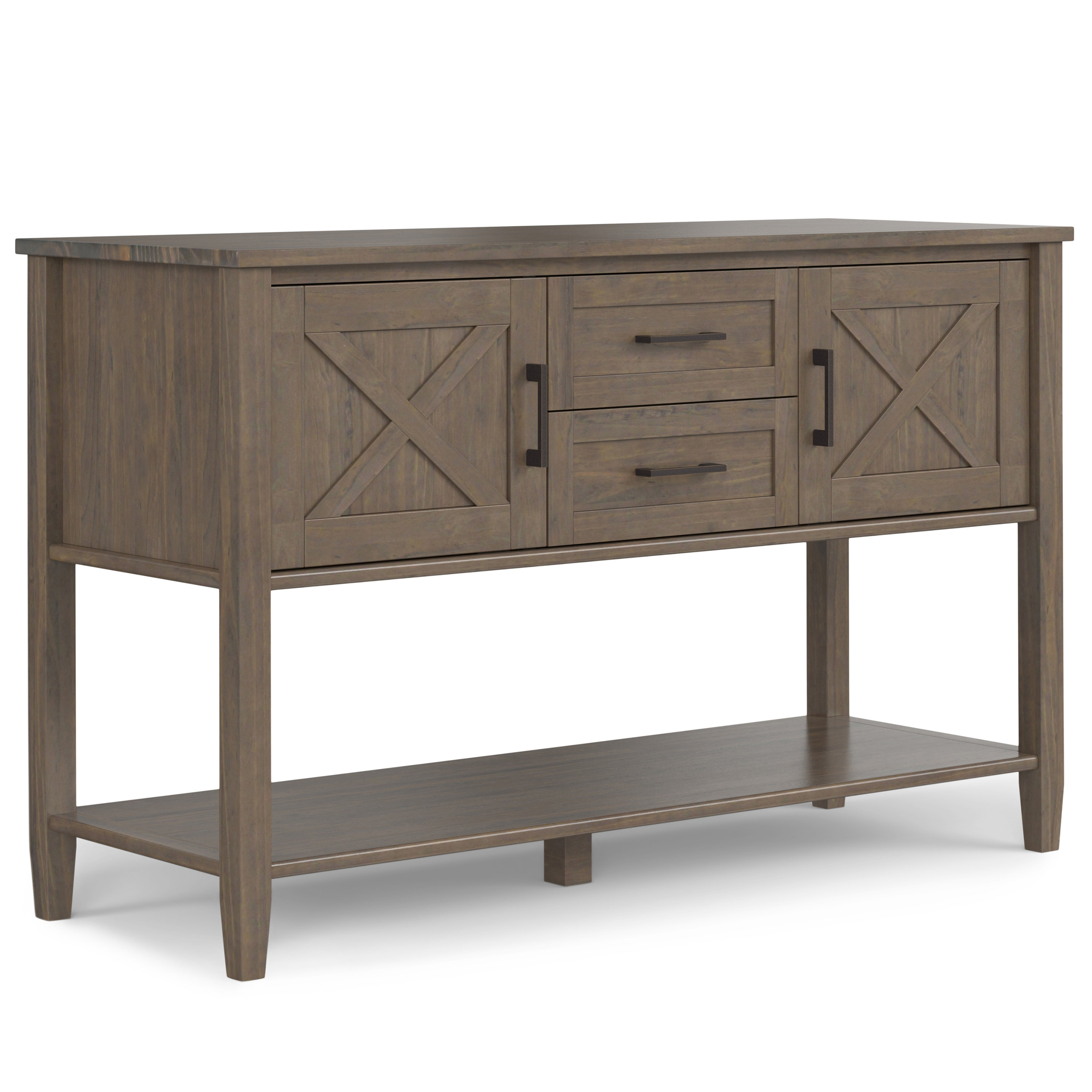 Simpli Home Ela 48"W Solid Wood Entryway Console Table with 2 Drawers ...