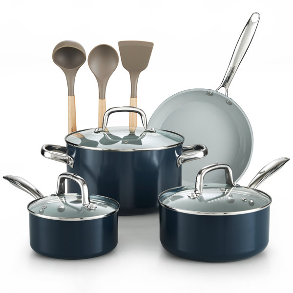 Cook N Home Pots And Pans Set Non Stick, 10-Piece Hard Anodized ...