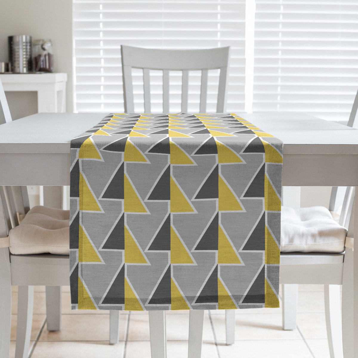 Brayden Studio® Shifted Arrows Table Runner | Wayfair