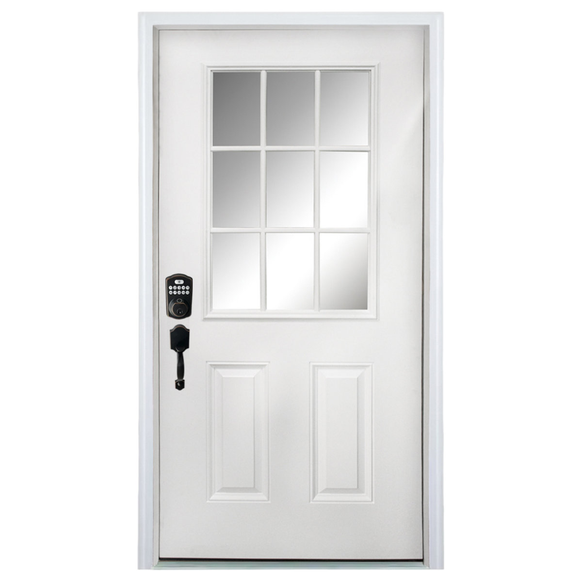Protons Link 36 In. X 80 In. Fiberglass Prehung Front Entry Door | Wayfair