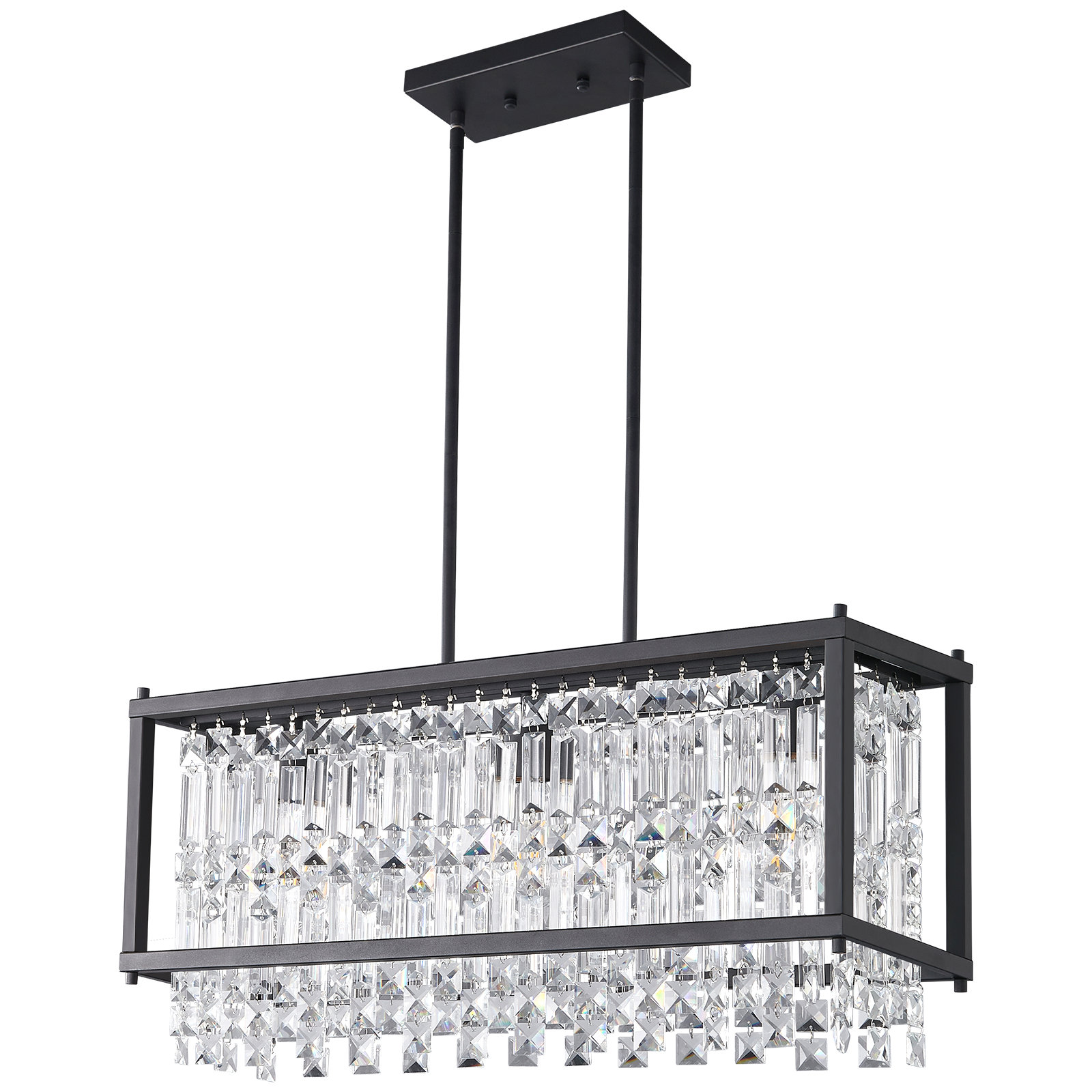 Mercer41 Dining Room Light Fixture Square Lndustrial Farmhouse ...