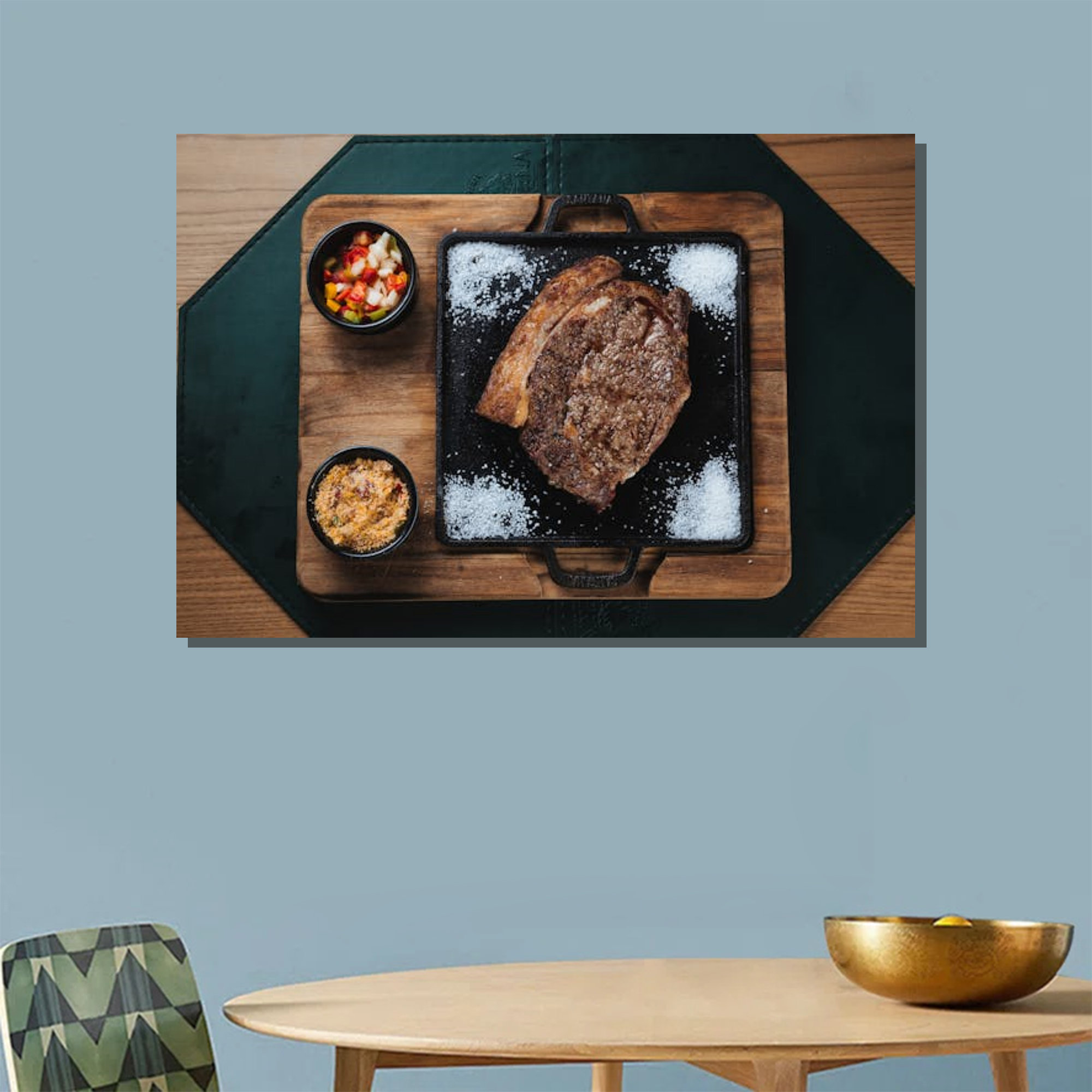 Ebern Designs Gourmet Steak with Sides for Culinary Decor | Wayfair