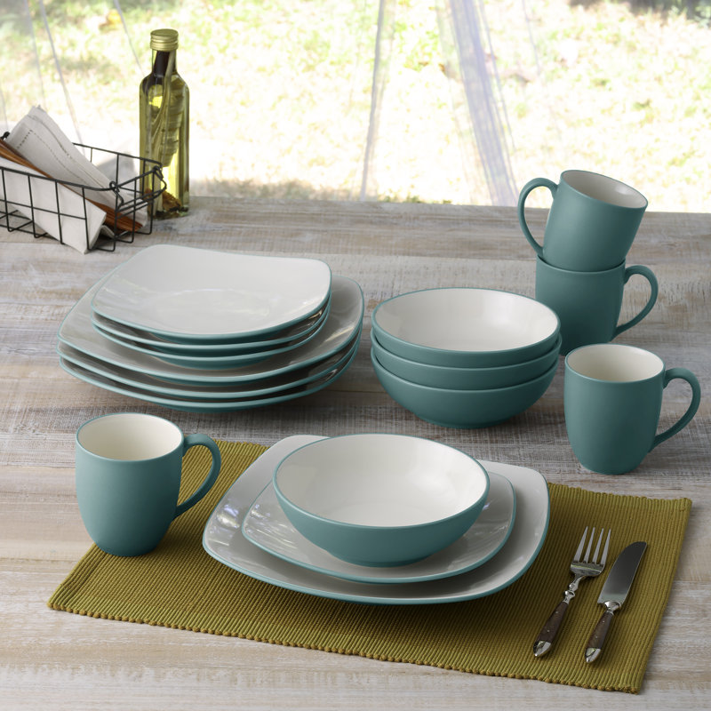 Noritake Colorwave 16-Piece Square Dinnerware Set, Service for 4 ...
