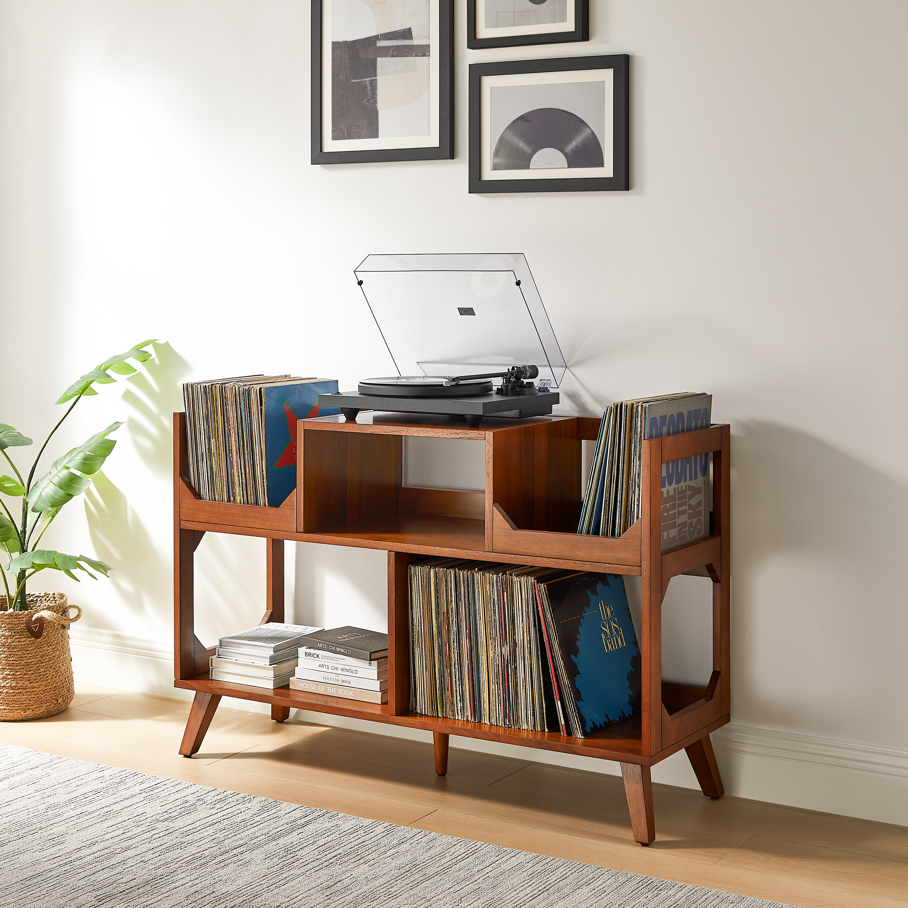 George Oliver Bailey Large Record Storage Console & Reviews | Wayfair