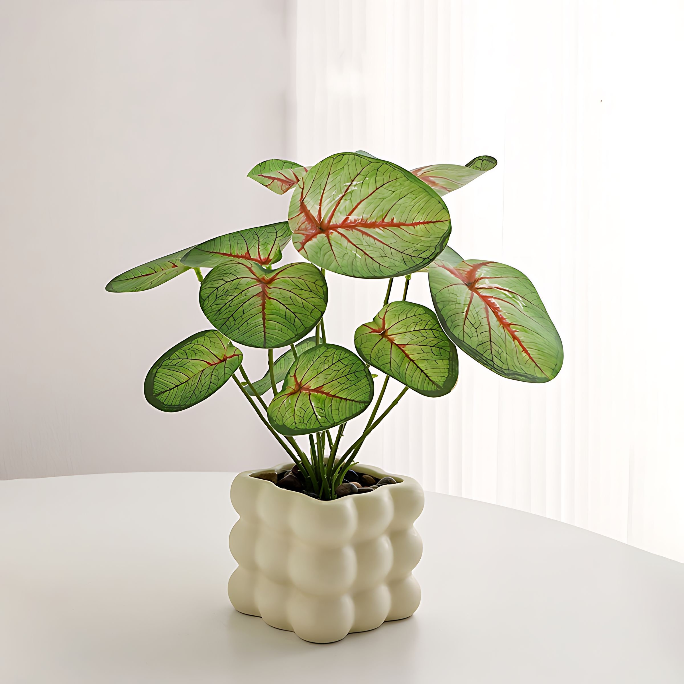 Ivy Bronx Nordic Simulation Plant Desktop Bonsai Green Plant Bonsai ...