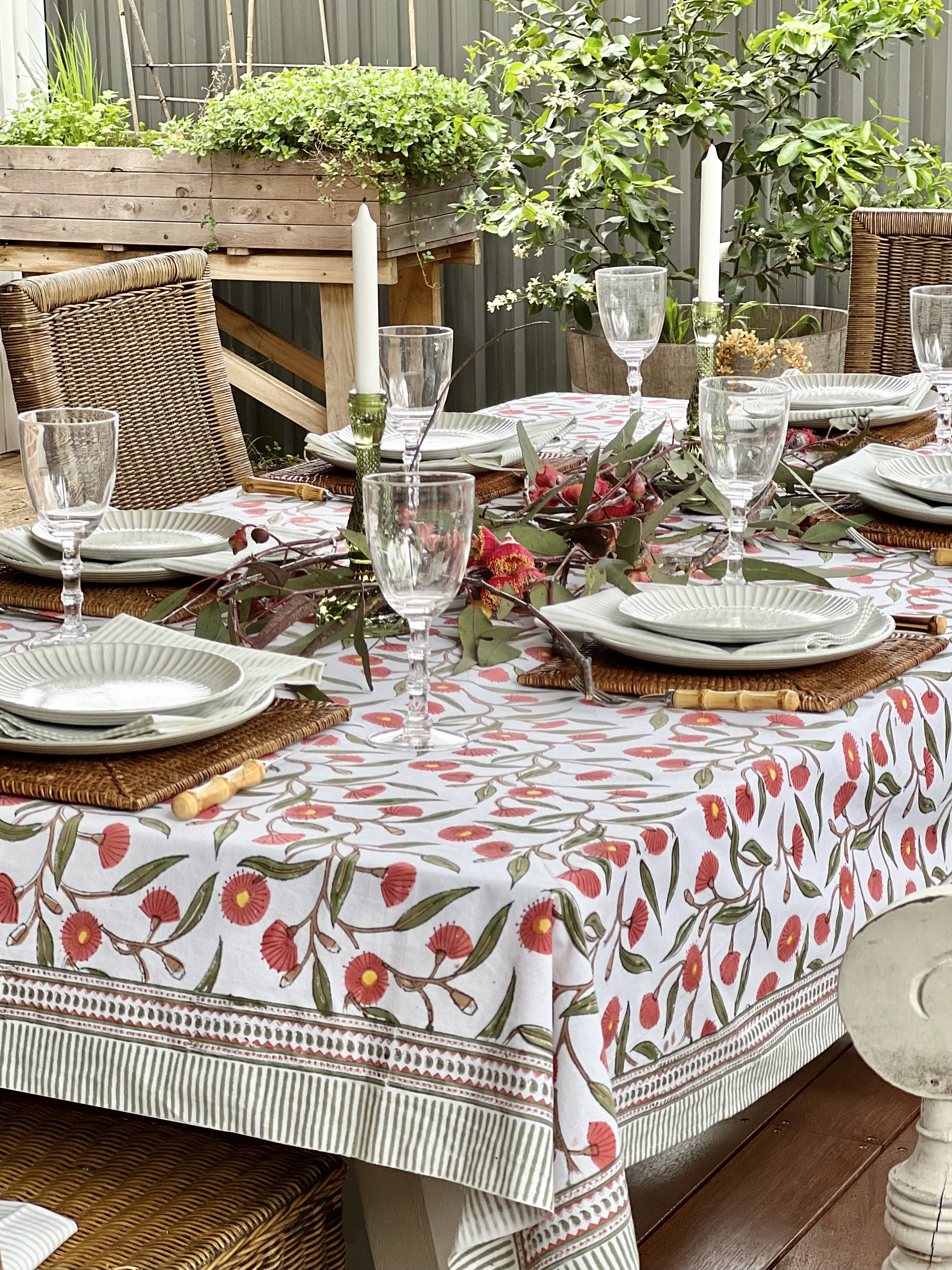 Decor Mantra Red Flowering Gums Tablecloth | Wayfair