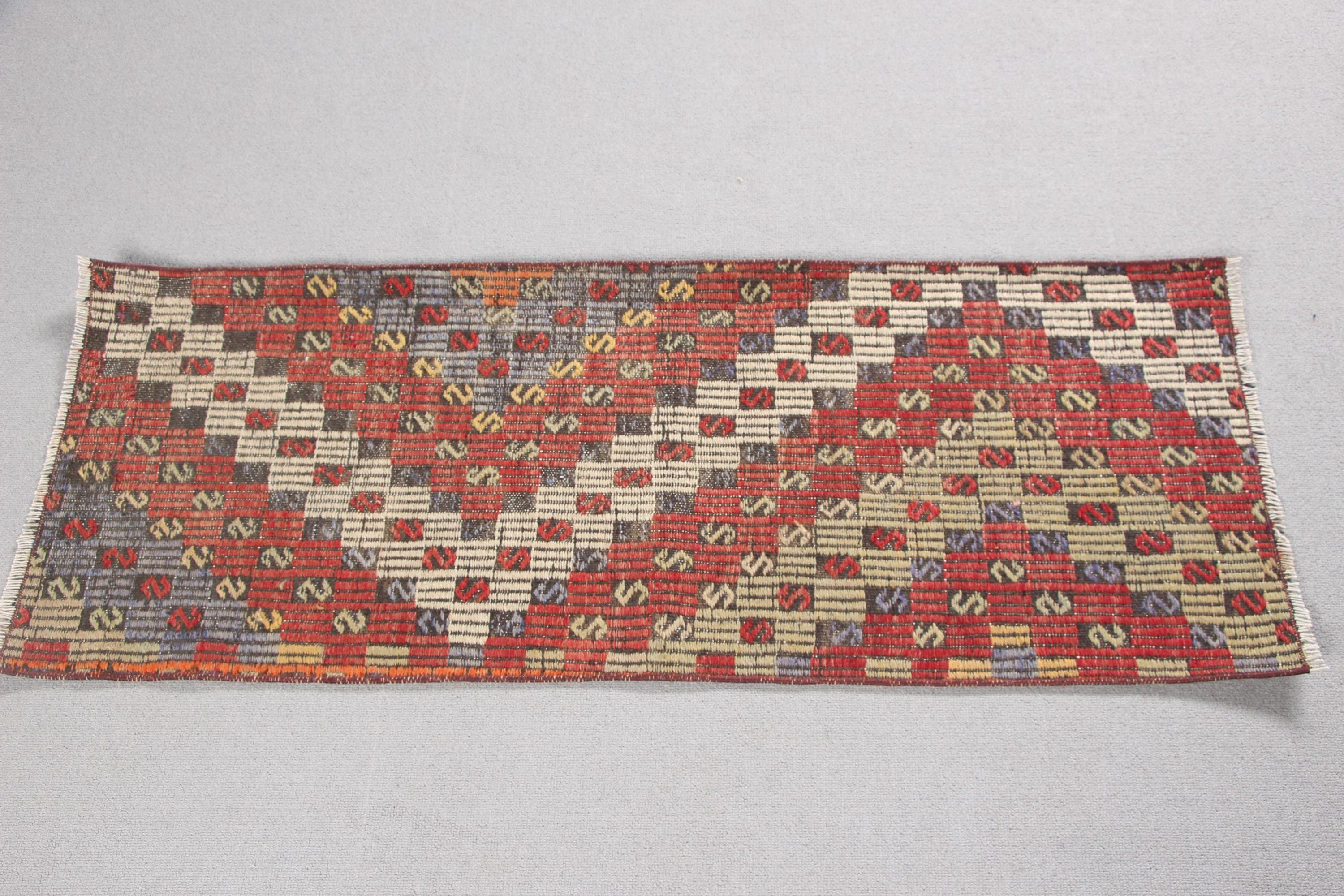 Astoria Grand Vintage Turkish Geometric Red Pattern Door Mat with ...
