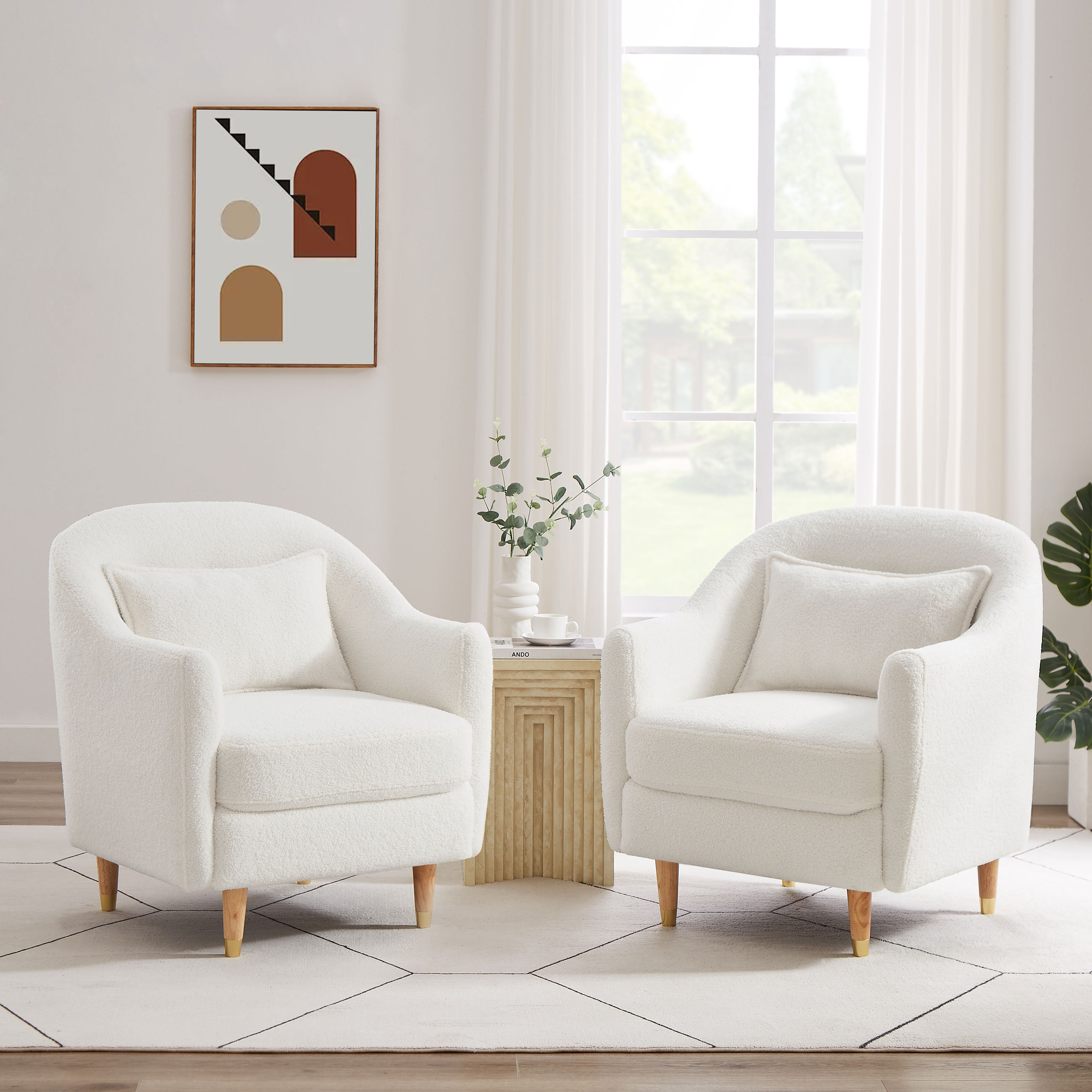 Red Barrel Studio® Upholstered Barrel Chair & Reviews | Wayfair