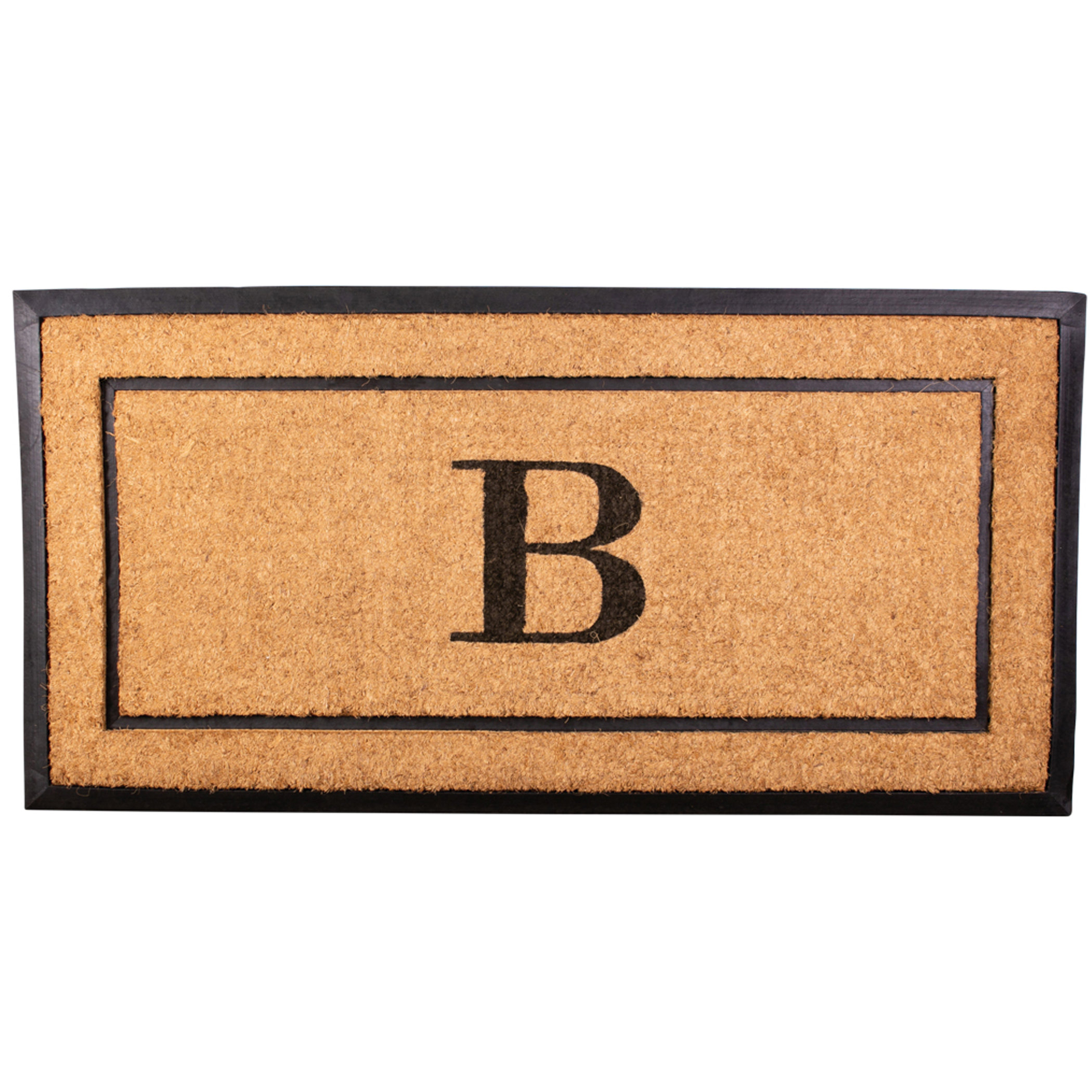 Ophelia & Co. 24"X48" B Alphabet Door Mat - Narrow Border | Wayfair