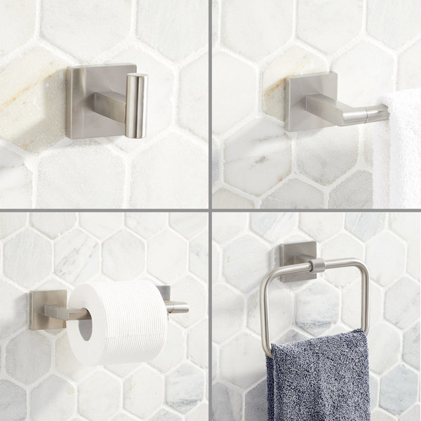 Signature Hardware Hibiscus 4 - Piece Bathroom Hardware Set | Wayfair