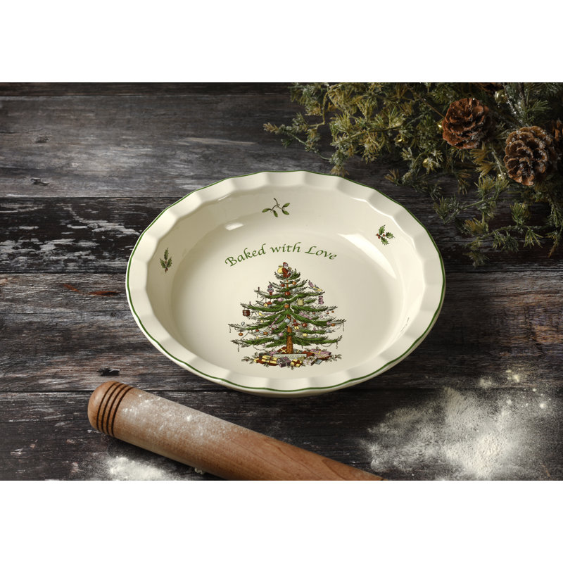 Spode Christmas Tree Pie Dish 10" Baked With Love & Reviews | Wayfair