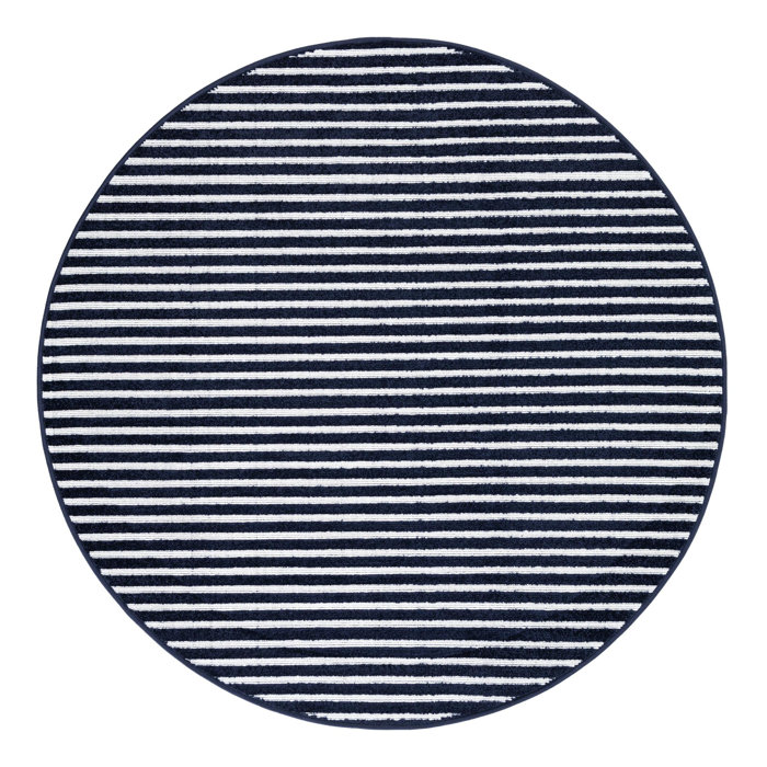 Sabrina Soto™ Collection Sabrina Soto Stripes Outdoor Rug Navy Blue ...