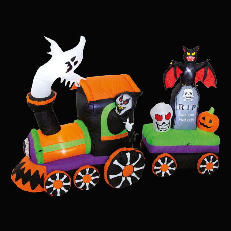 The Seasonal Aisle Halloween Train Lit Inflatable | Wayfair.co.uk