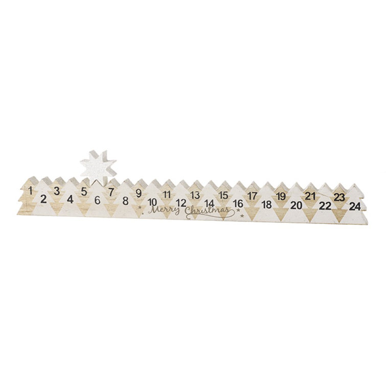The Seasonal Aisle Star Countdown Ruler Advent Calendar | Wayfair.co.uk