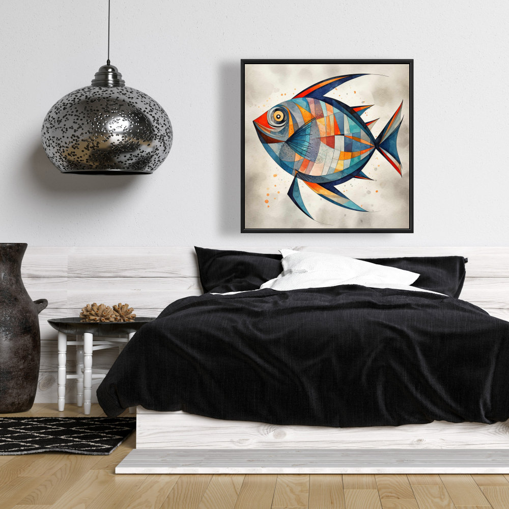 Begin Edition International Inc. " Geometric Fish " | Wayfair