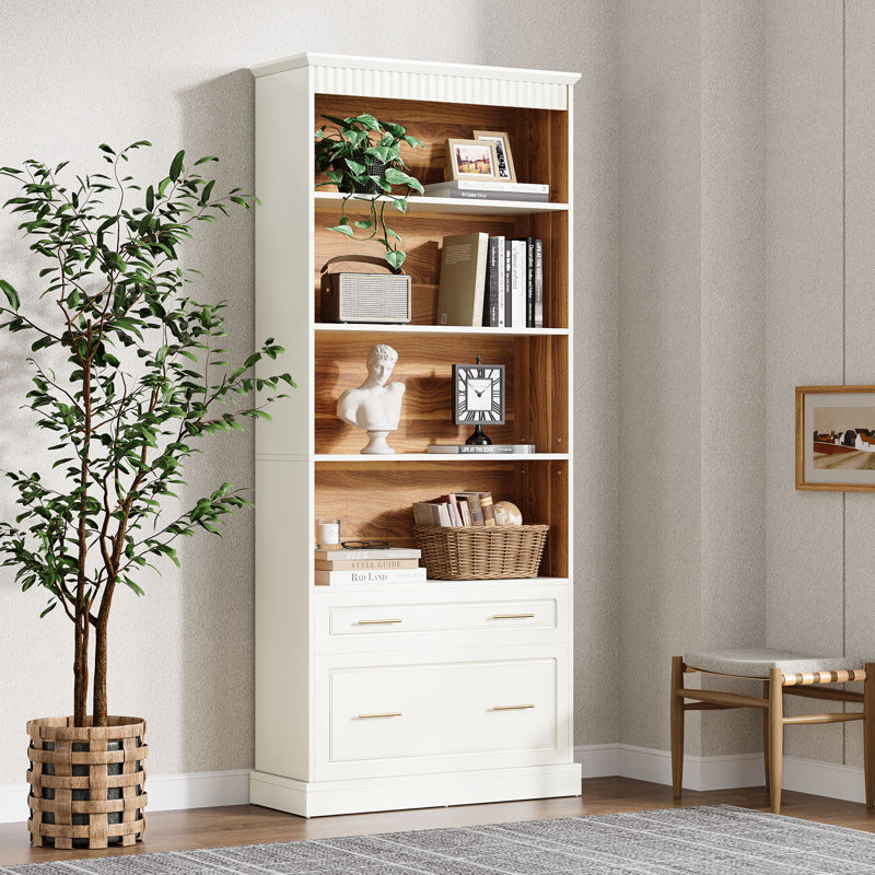 Lark Manor™ Bookcases with File Cabinet Drawer | Wayfair