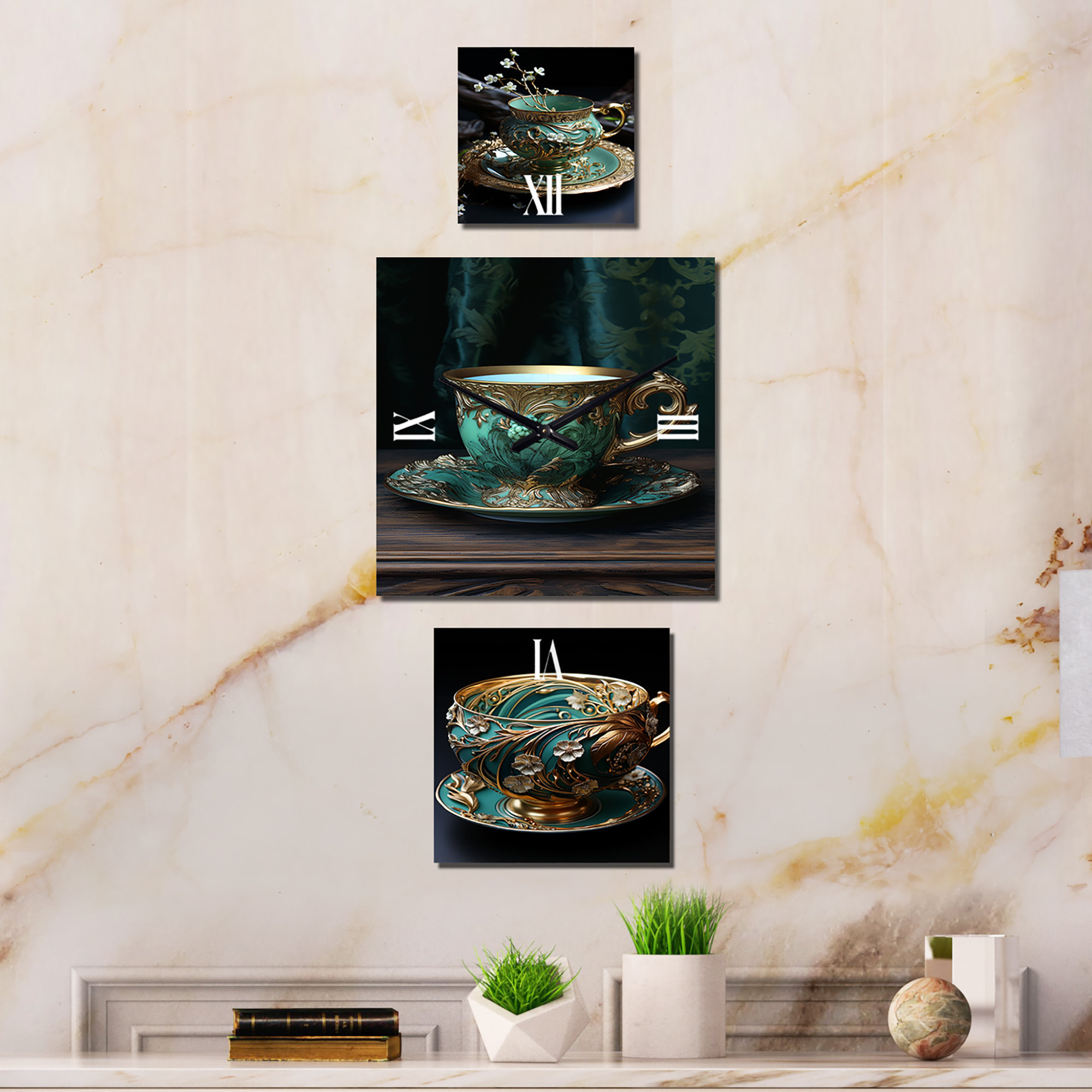 House of Hampton® Kaja Metal Wall Clock | Wayfair