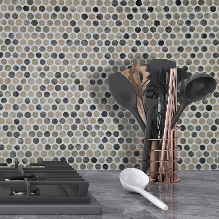 Sunwings Carrelage mosaïque auto-adhésif en pierre naturelle 10,5 "x 11 ...