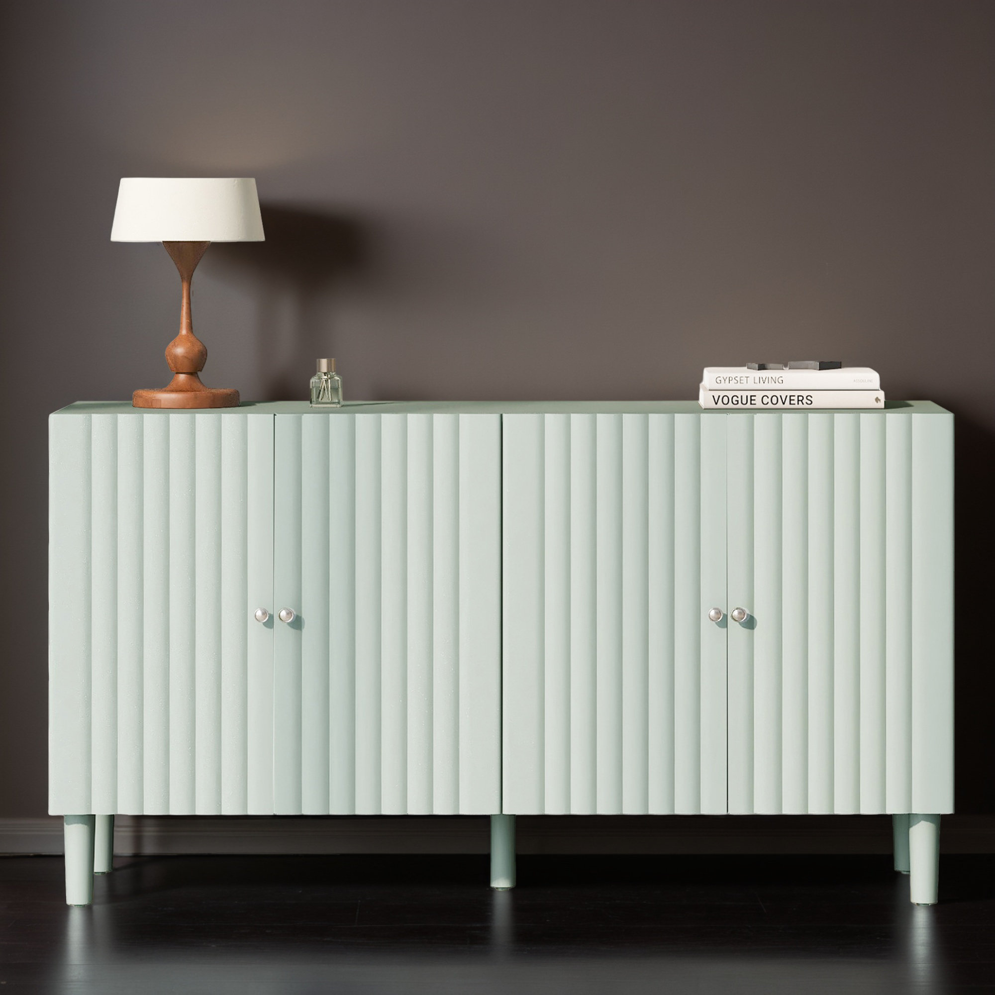 Homaapack 58" Kitchen Storage Sideboard Buffet Cabinet Console Table ...